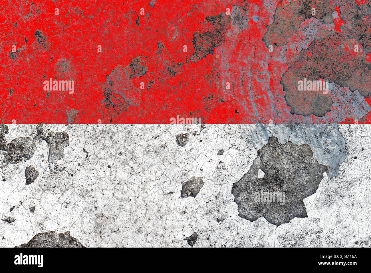 Indonesian flag brick wall hi-res stock photography and images - Alamy