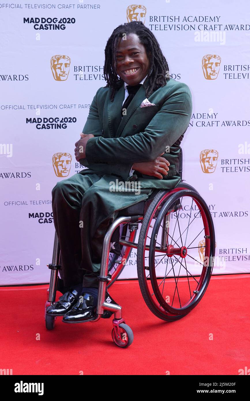 Ade Adepitan attending the BAFTA Television Craft Awards at the Brewery ...