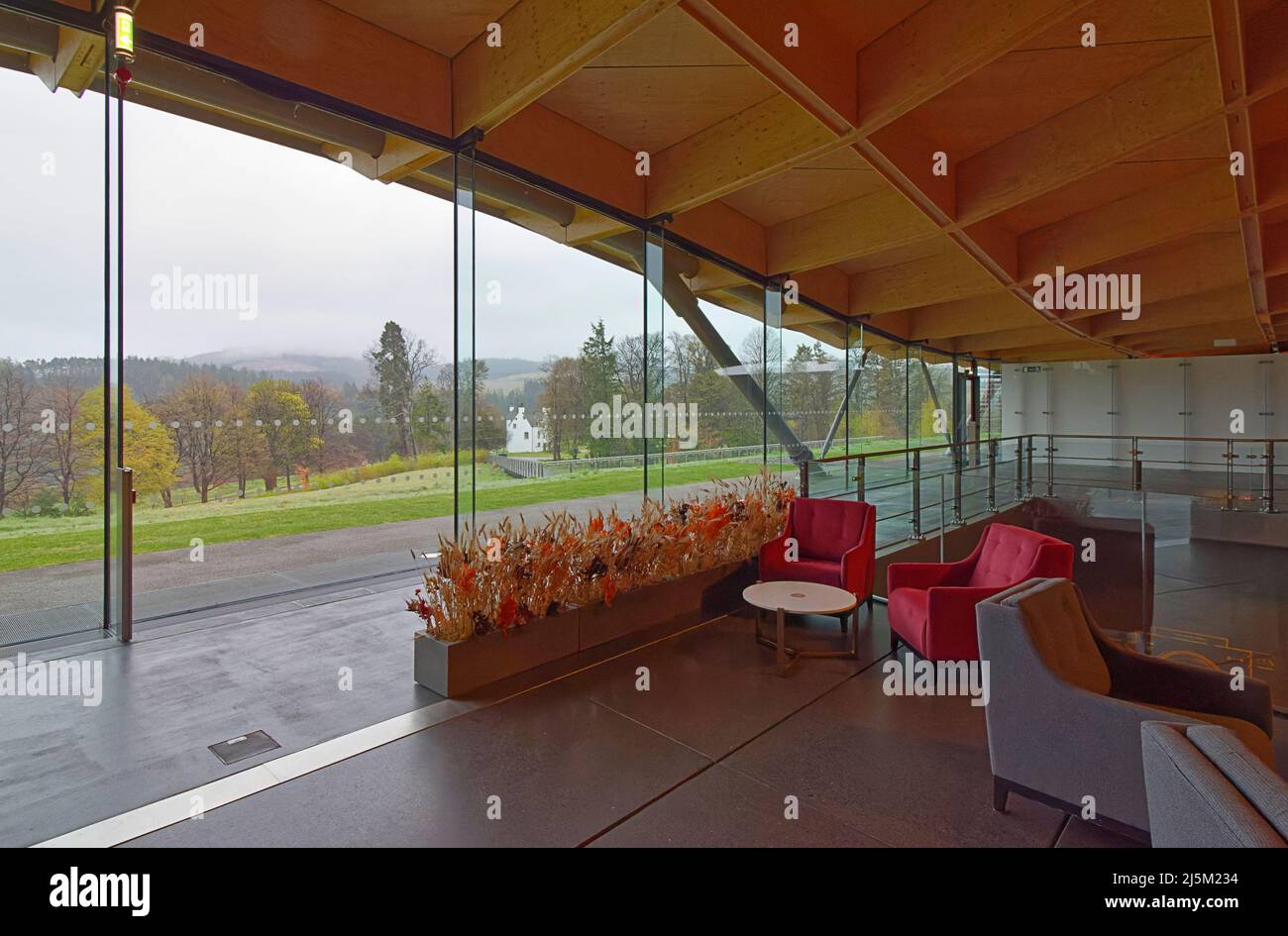 MACALLAN WHISKY DISTILLERY INTERIOR CRAIGELLACHIE SCOTLAND VIEW TO ...