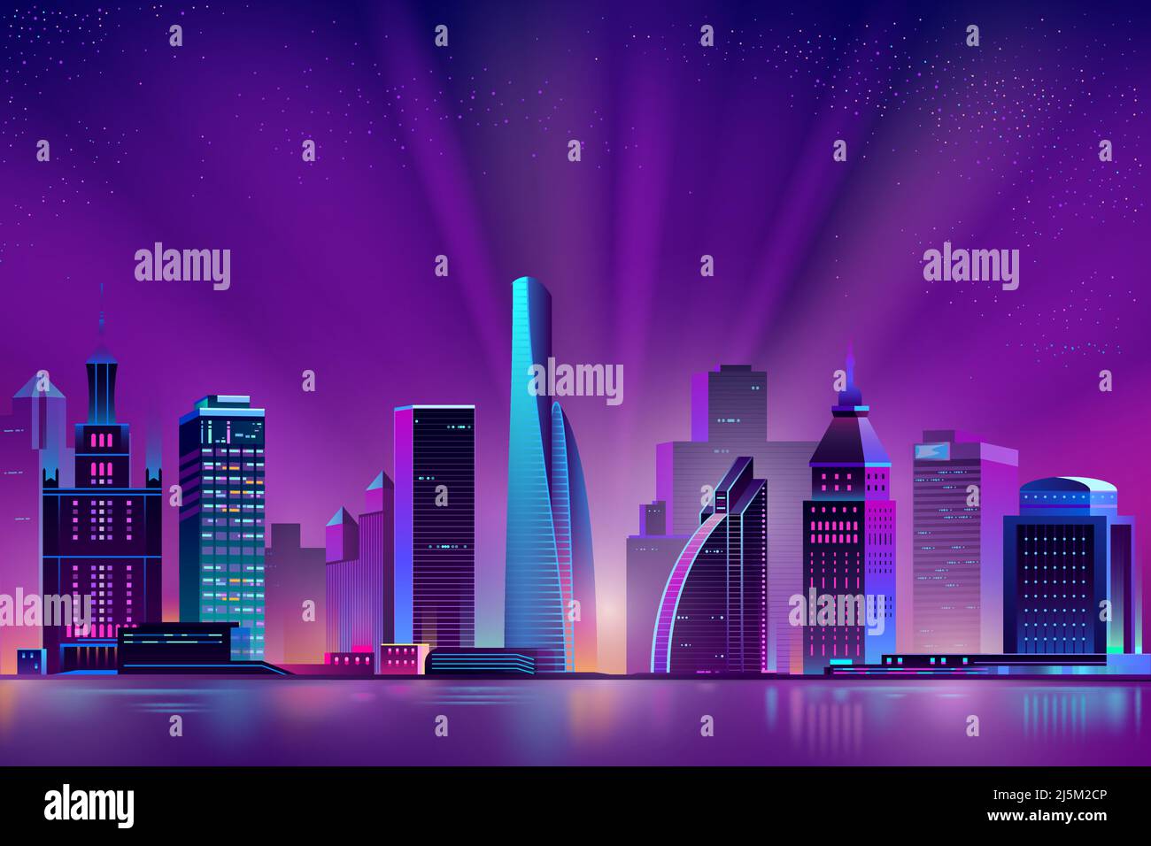Skyscrapers rising Stock Vector Images - Alamy