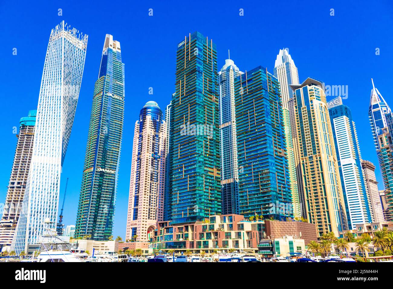 Dubai marina apartment blocks hi-res stock photography and images - Alamy
