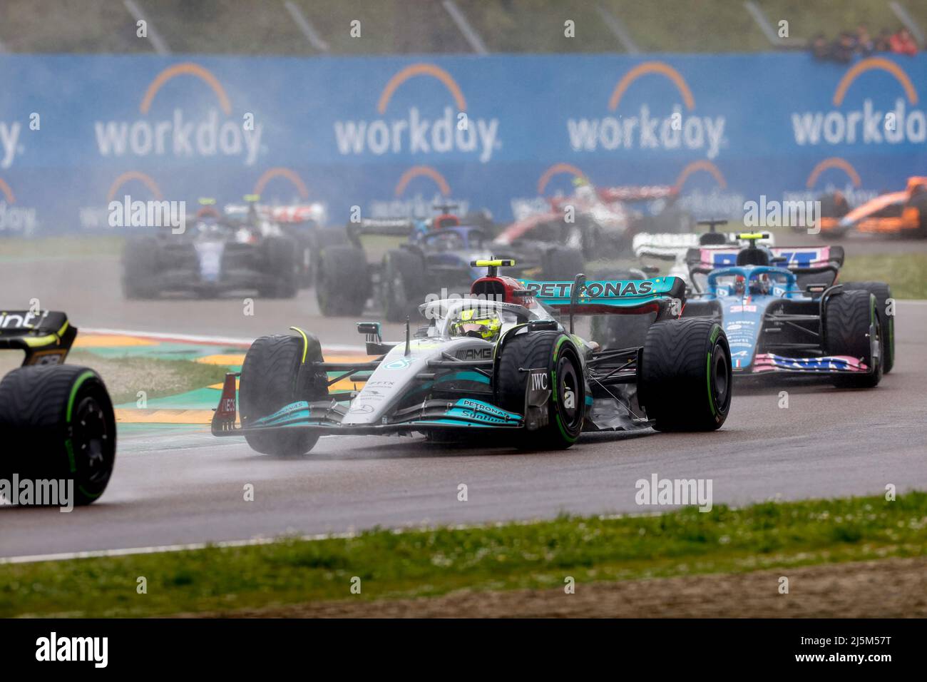 Imola, Italy. 24th Apr, 2022. #44 Lewis Hamilton (GBR, Mercedes-AMG ...