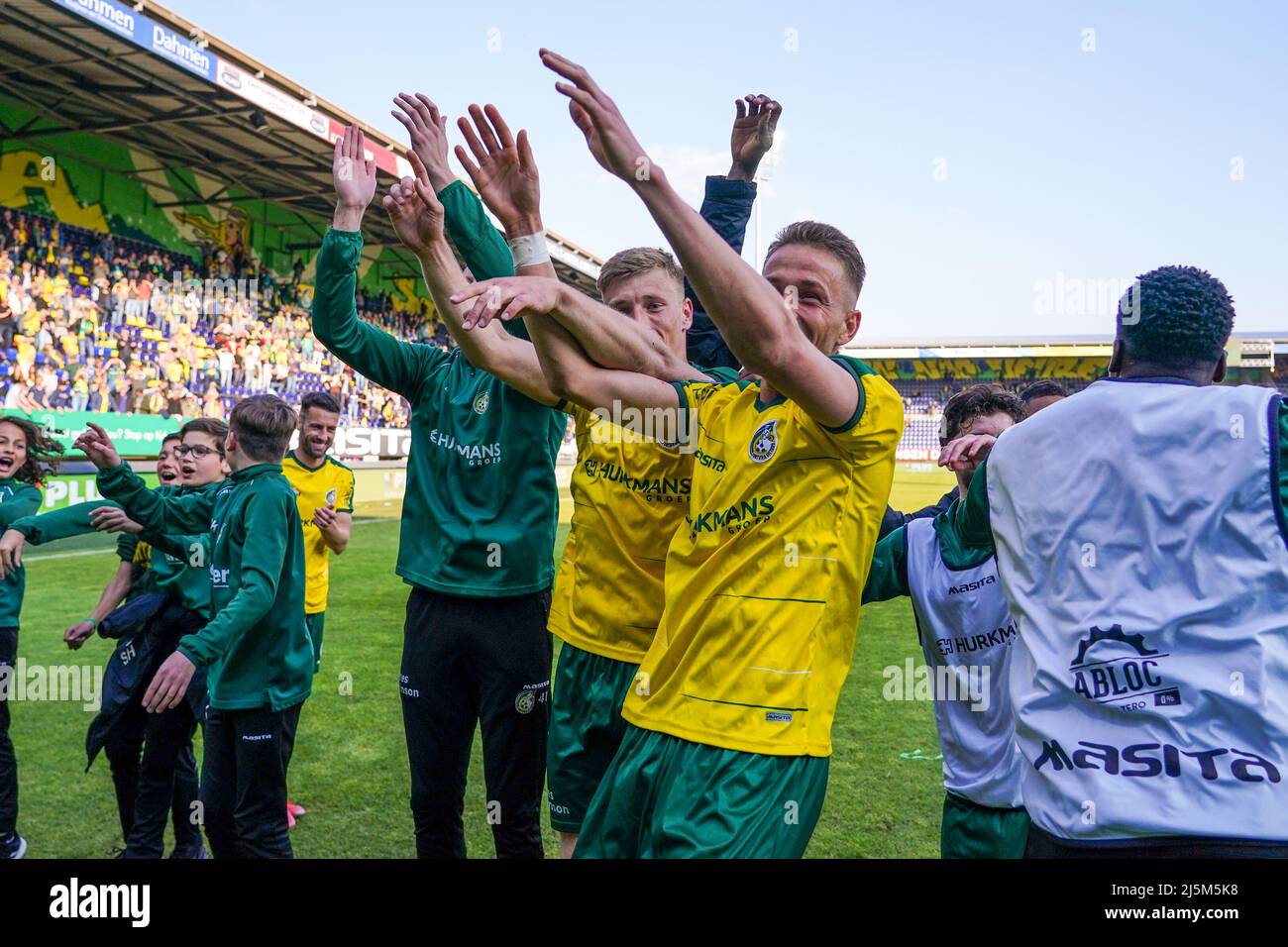 SITTARD, NETHERLANDS - APRIL 24: Tom Hendriks of Fortuna Sittard, Zian ...