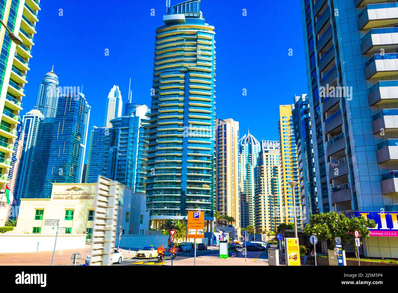 Dubai marina apartment blocks hi-res stock photography and images - Alamy