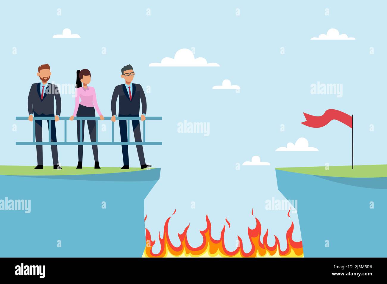 Overcoming obstacles together. Collective decision. Teamwork to ...