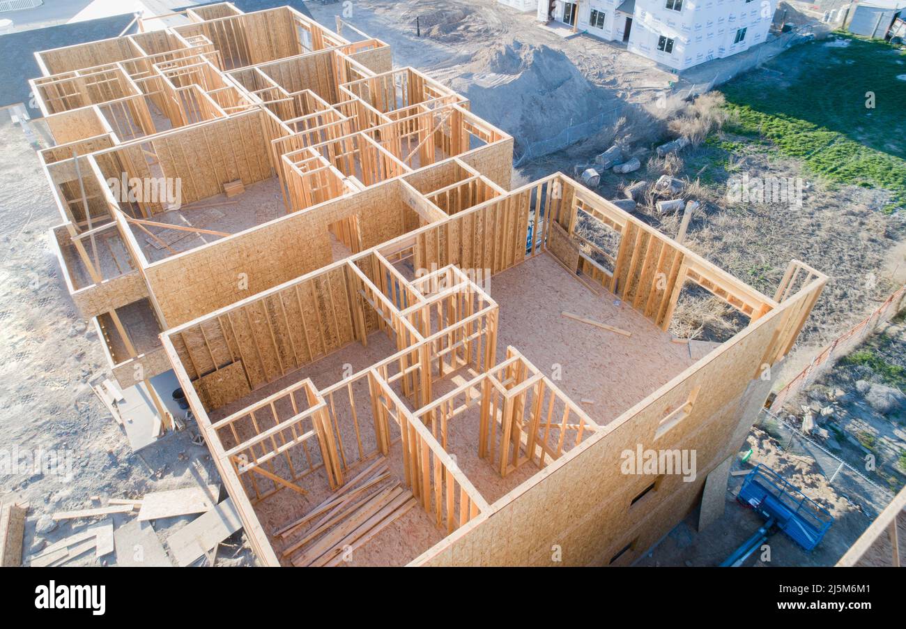new residences being built for housing Stock Photo - Alamy