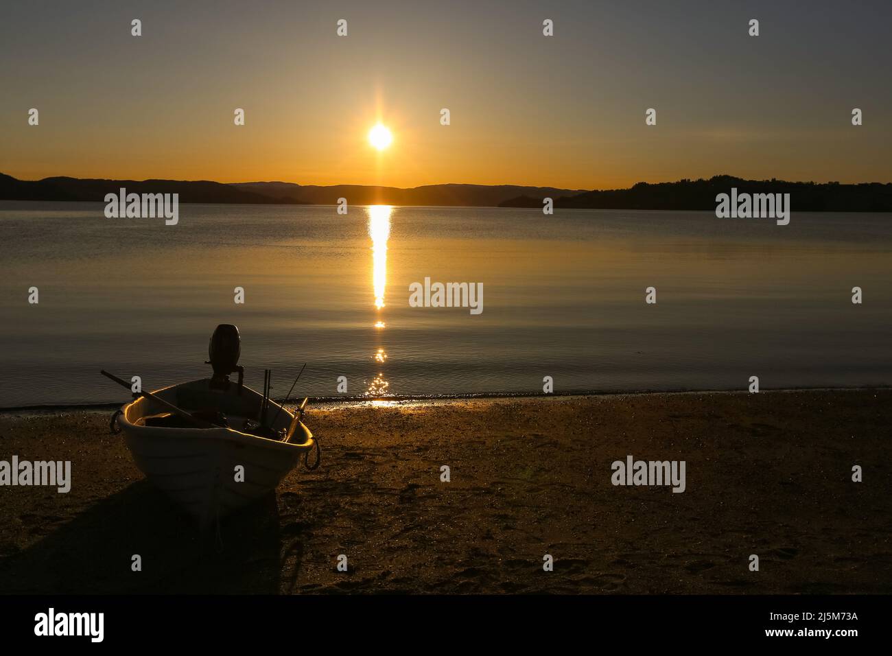 View of the Trondheim fjord and the beach Oesanden Stock Photo - Alamy