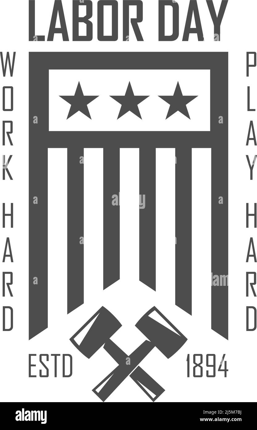 Labor day icon design illustration template vector Stock Vector Image ...