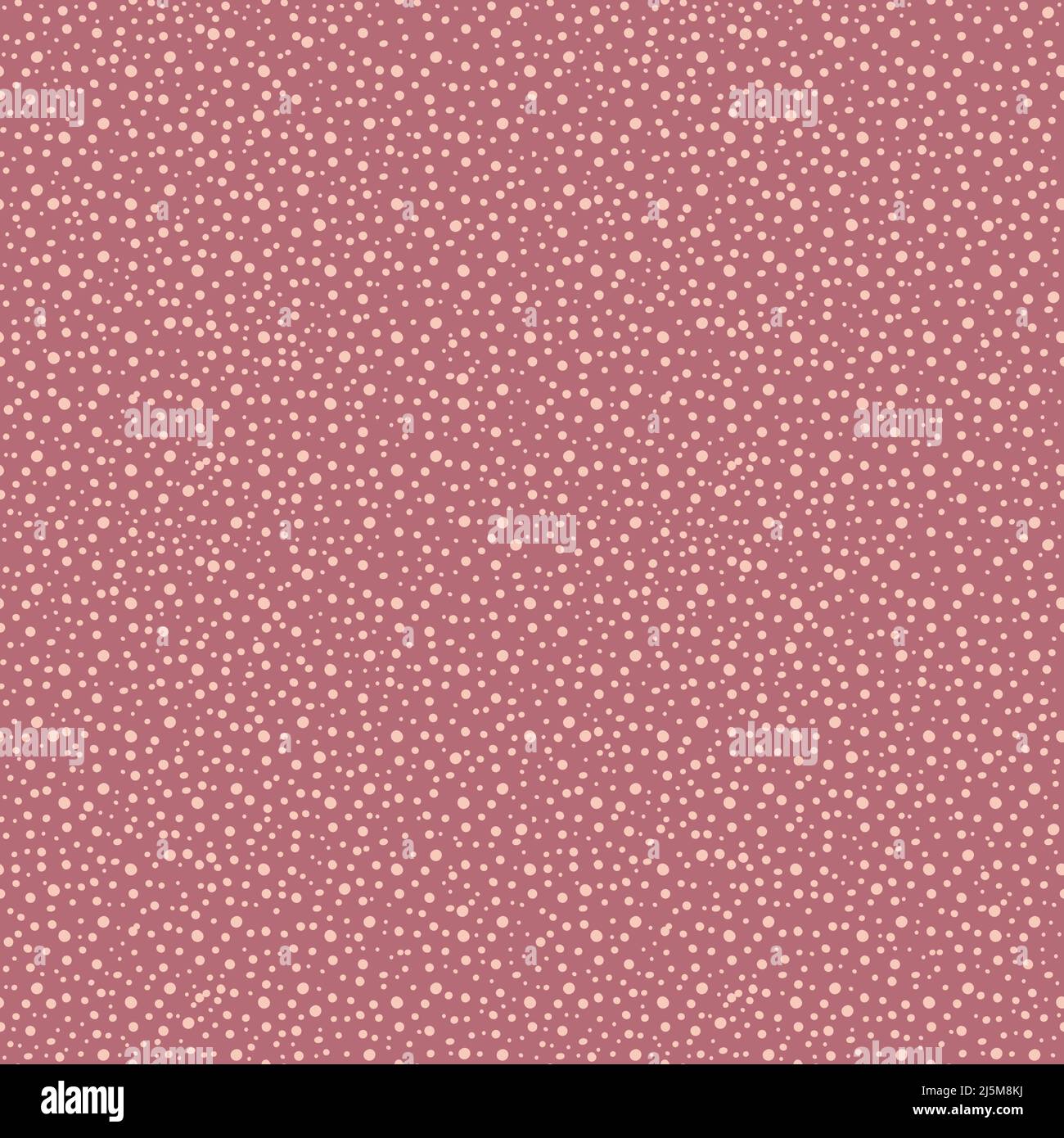 Cute polka dots seamless vector pattern background. Random painted pink ...