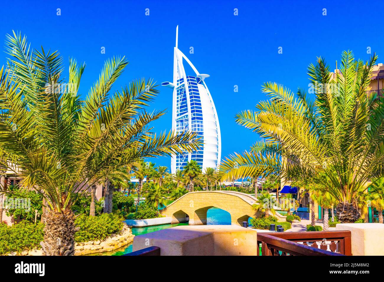 View of Souk Madinat Jumeirah- Bazaar in traditional Middle Eastern ...