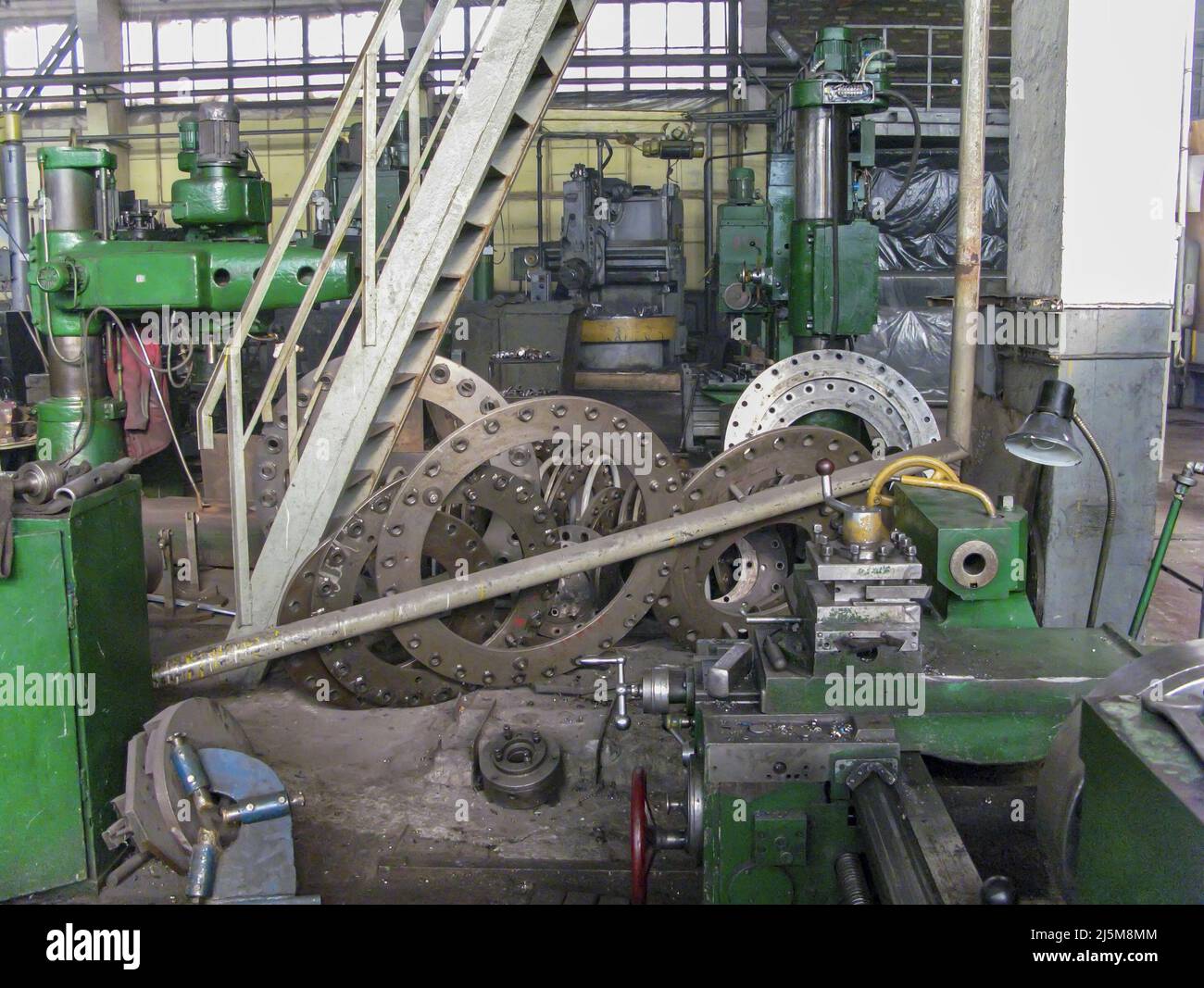 The old production building of a modern industrial plant Stock Photo ...