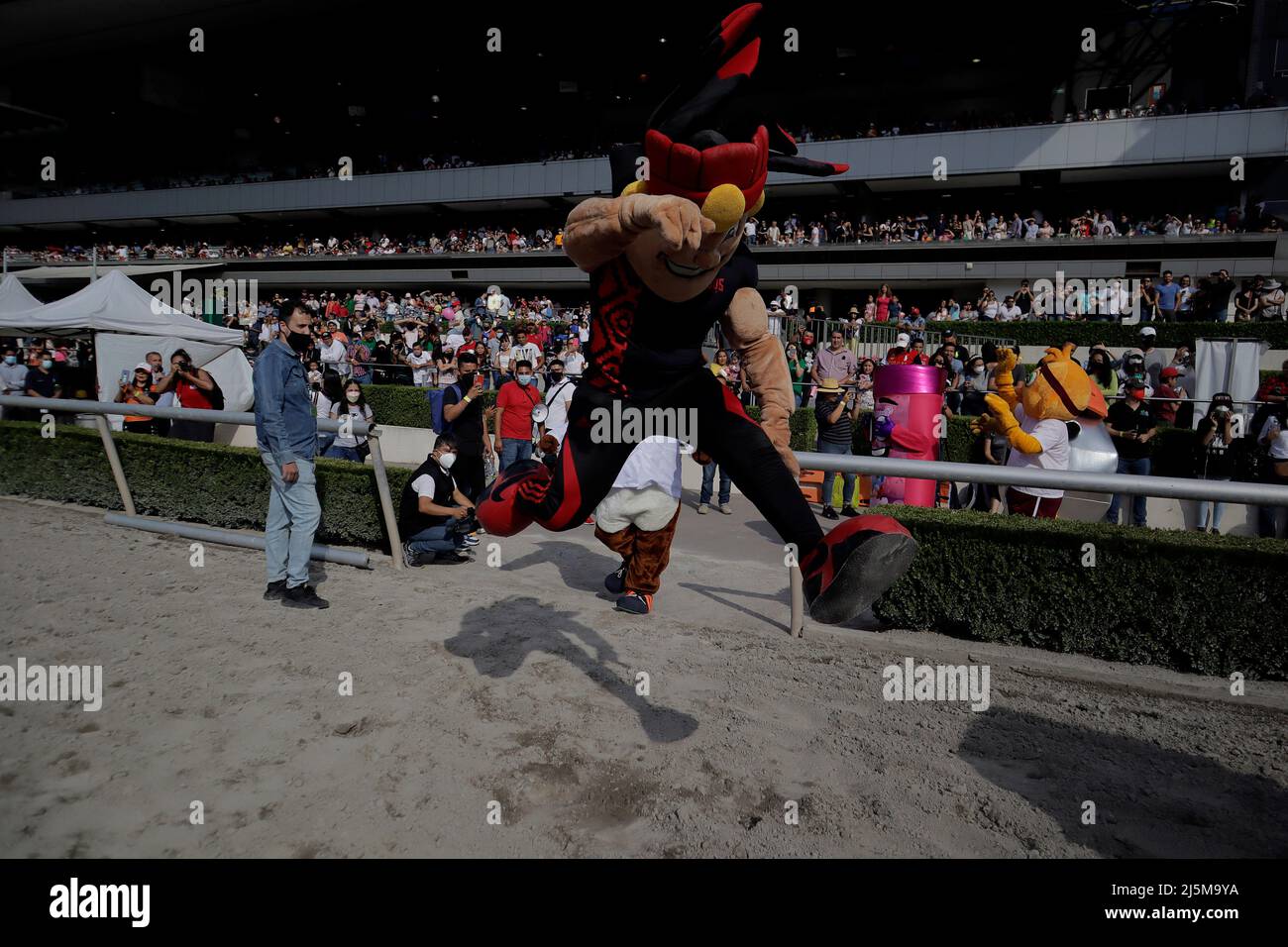 Mexico City, Mexico City, Mexico. 23rd Apr, 2022. A botarga takes part ...