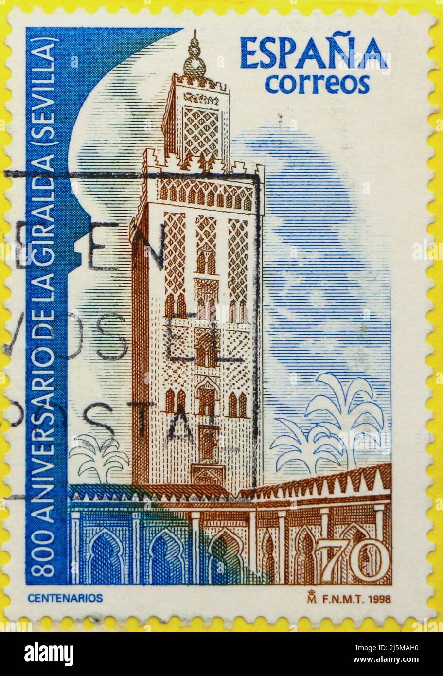 Photo of a Spanish postage stamp celebrating the 800th anniversary of ...