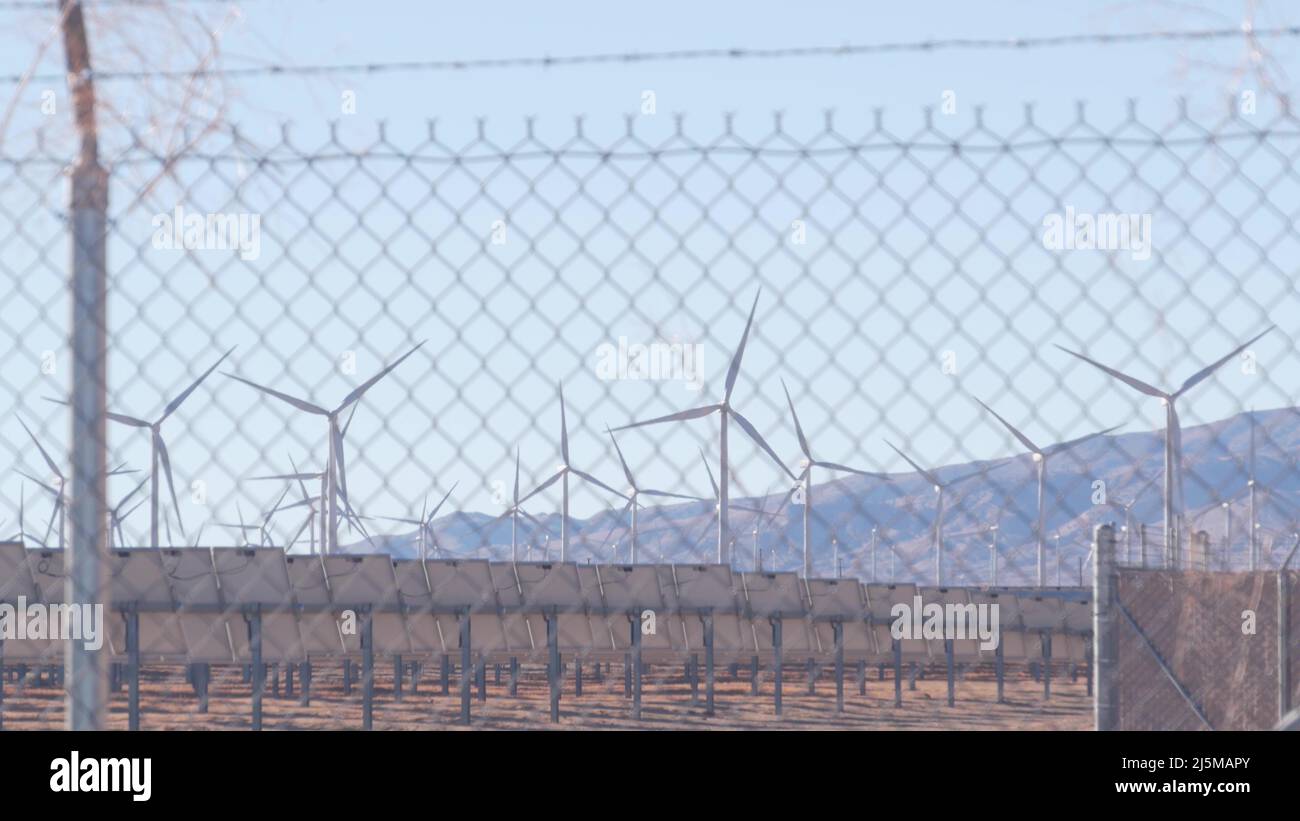 Wind fence mojave desert hi-res stock photography and images - Alamy