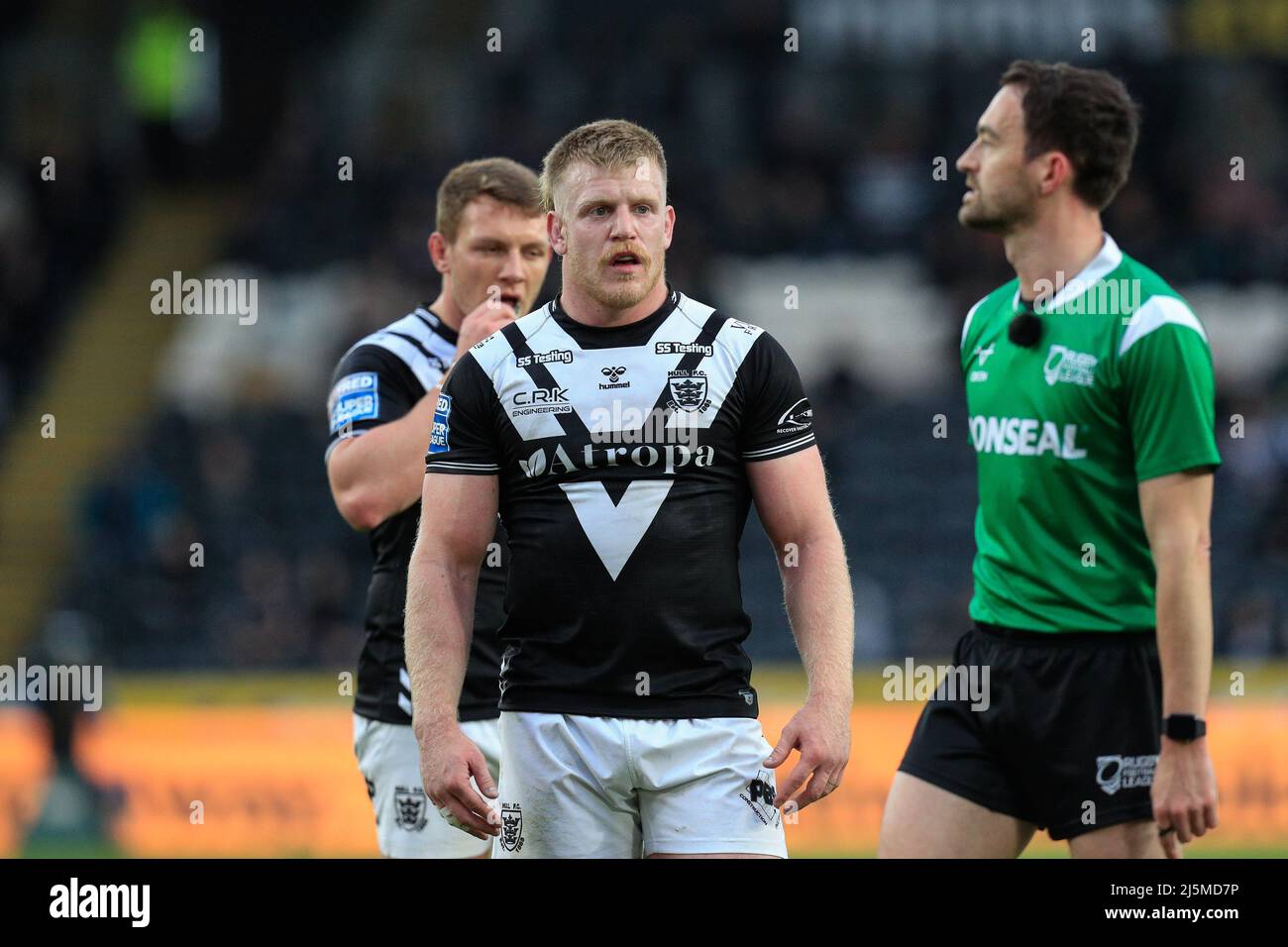 Hull, UK. 24th Apr, 2022. Brad Fash #17 of Hull FC during the game in ...