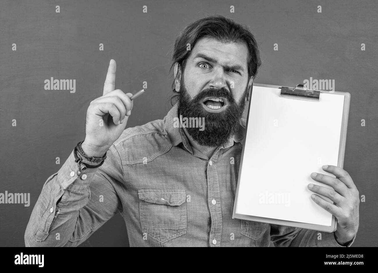 inspiration. back to school. happy teachers day. brutal man with beard ...