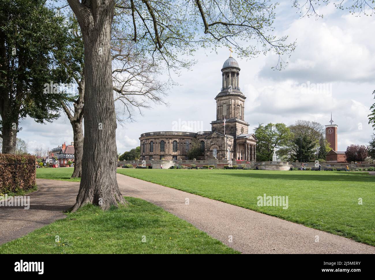 Unusual looking church with a circular design hi-res stock photography ...