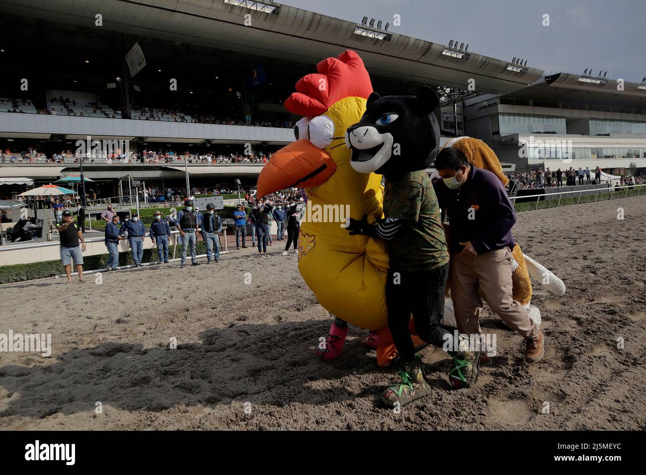 Mexico City, Mexico City, Mexico. 23rd Apr, 2022. A botarga takes part ...
