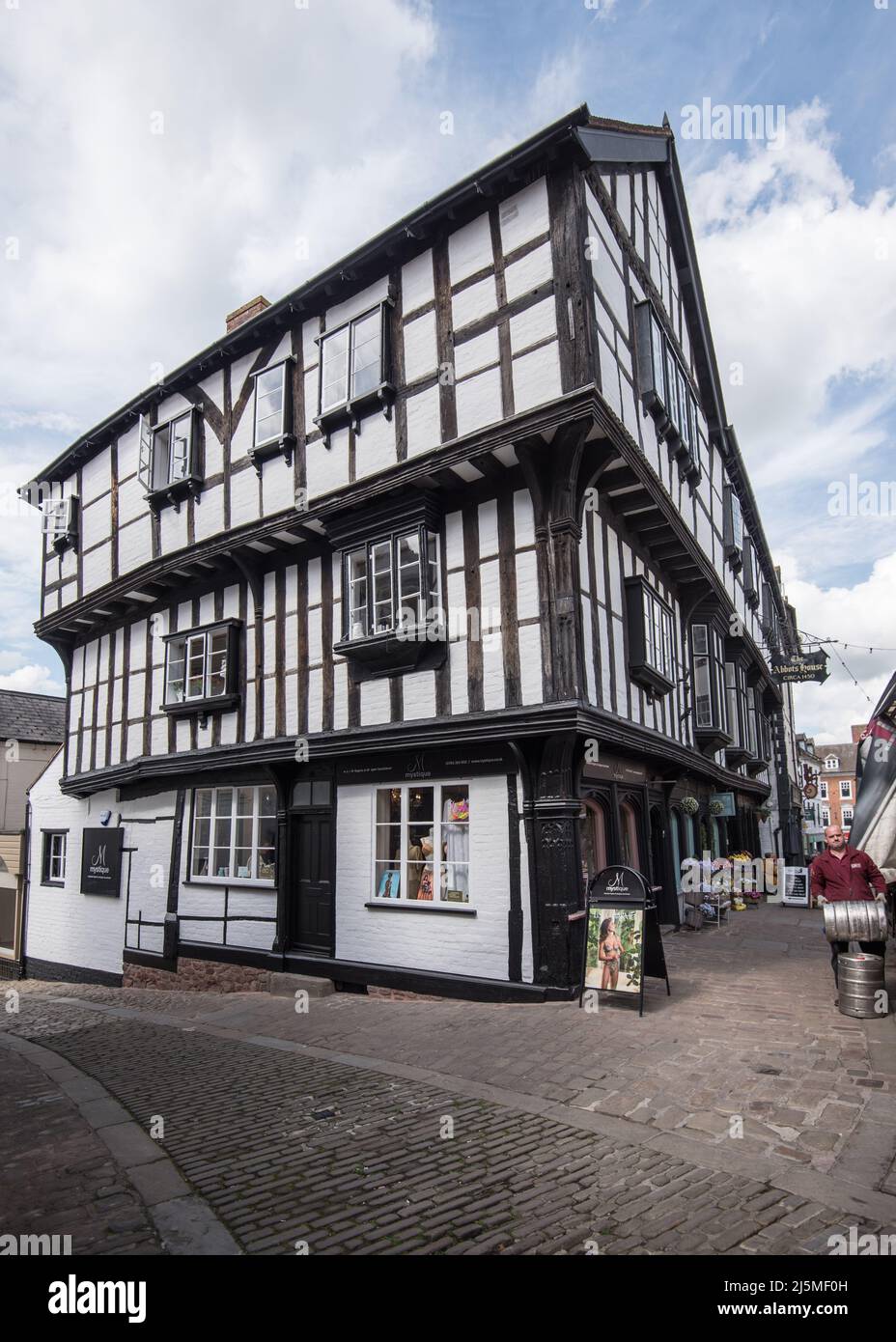The Abbot's House circa 1450 in Shrewsbury, Shropshire is a remarkably ...