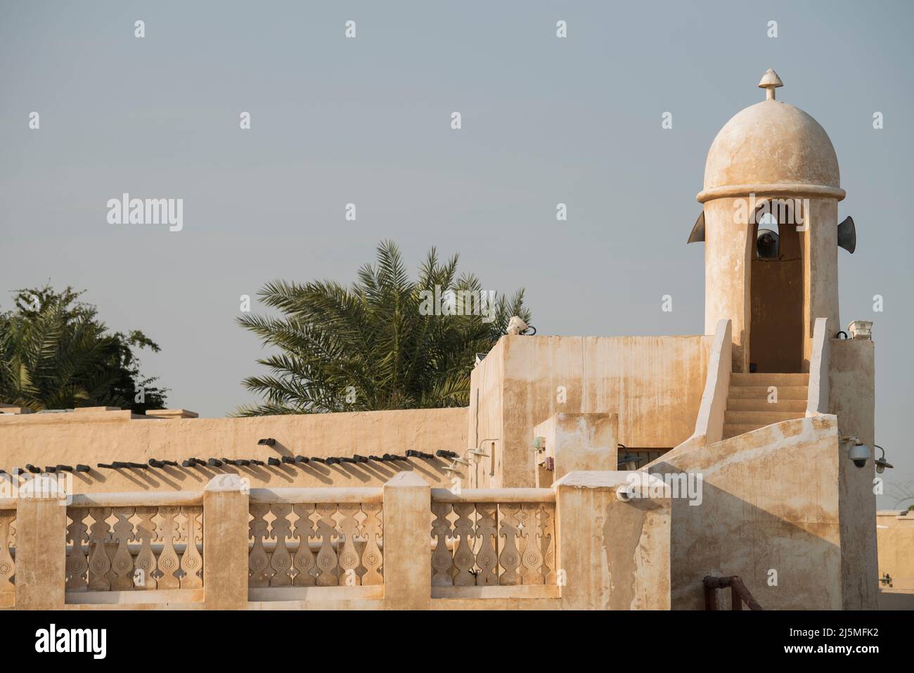 Doha ,Qatar-April 20,2022: Al Wakrah Market is built in a traditional ...