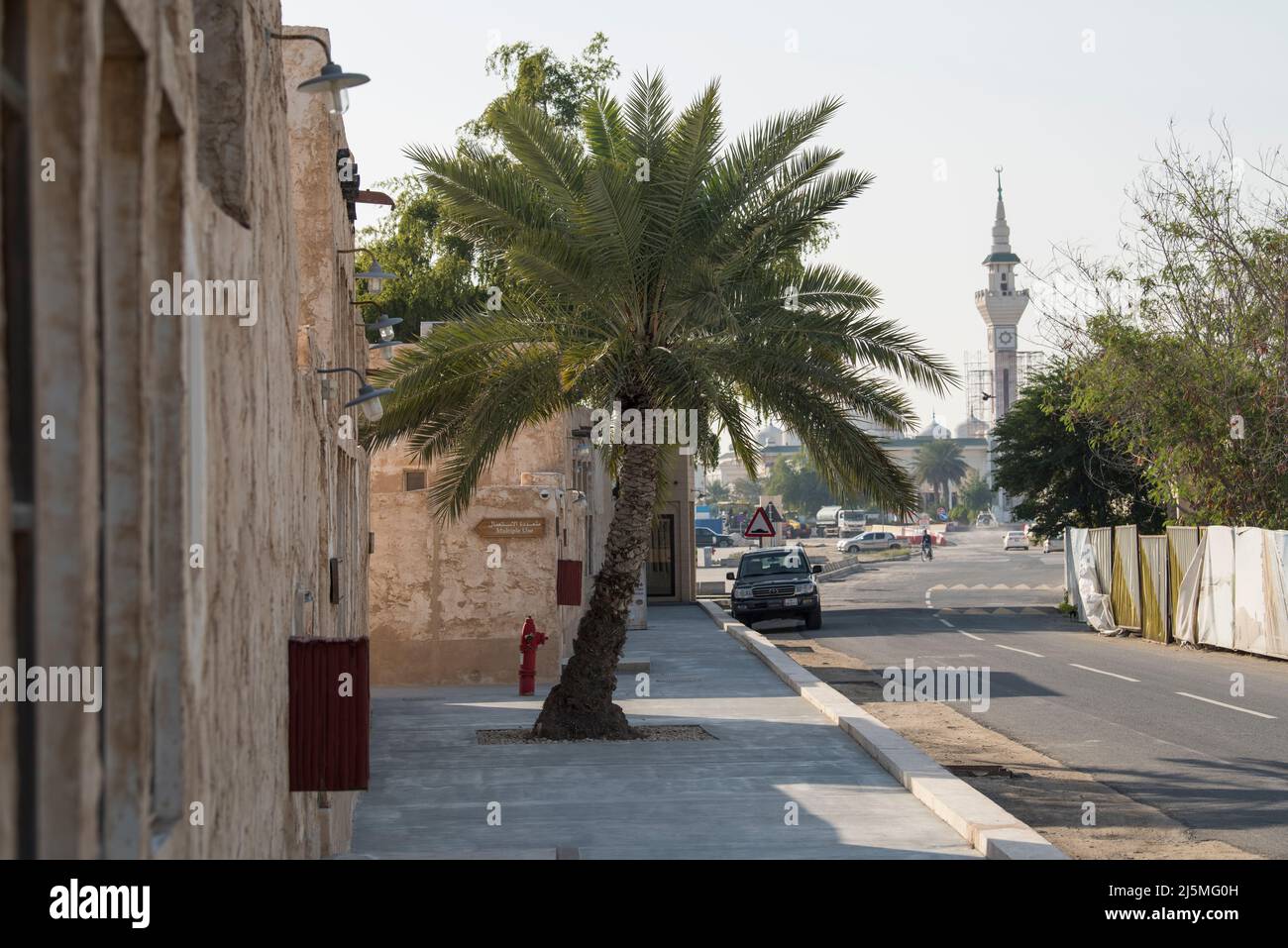 Doha ,Qatar-April 20,2022: Al Wakrah Market is built in a traditional ...