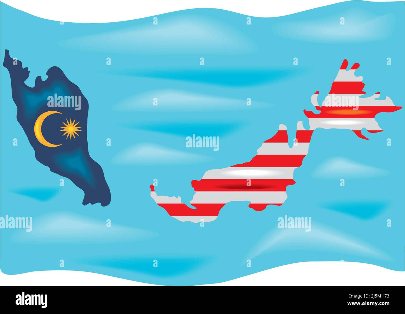 map and flag malaysia Stock Vector Image & Art - Alamy
