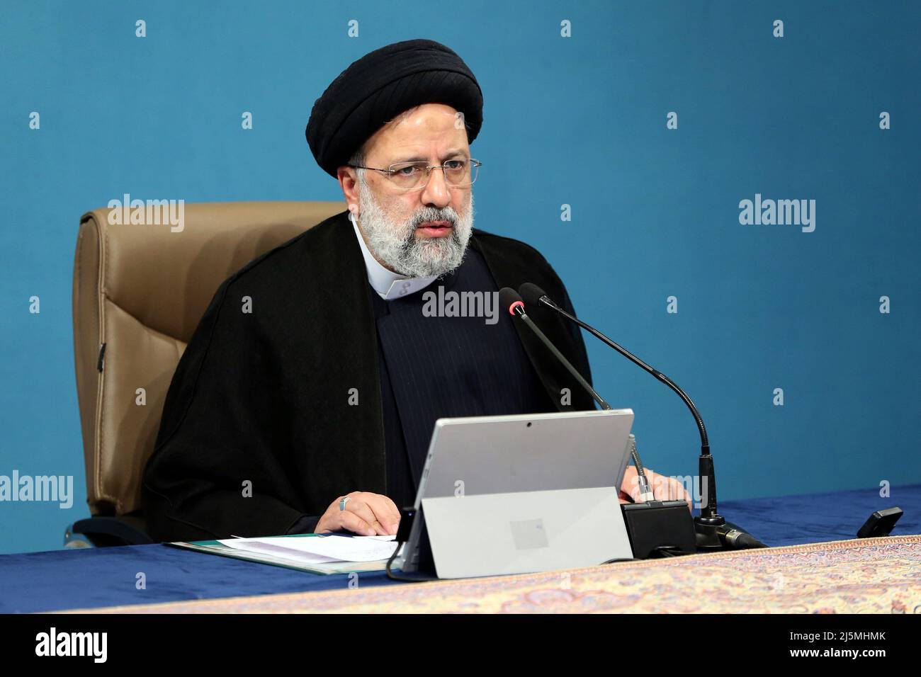 Tehran, Tehran, Iran. 24th Apr, 2022. A handout picture provided by the ...
