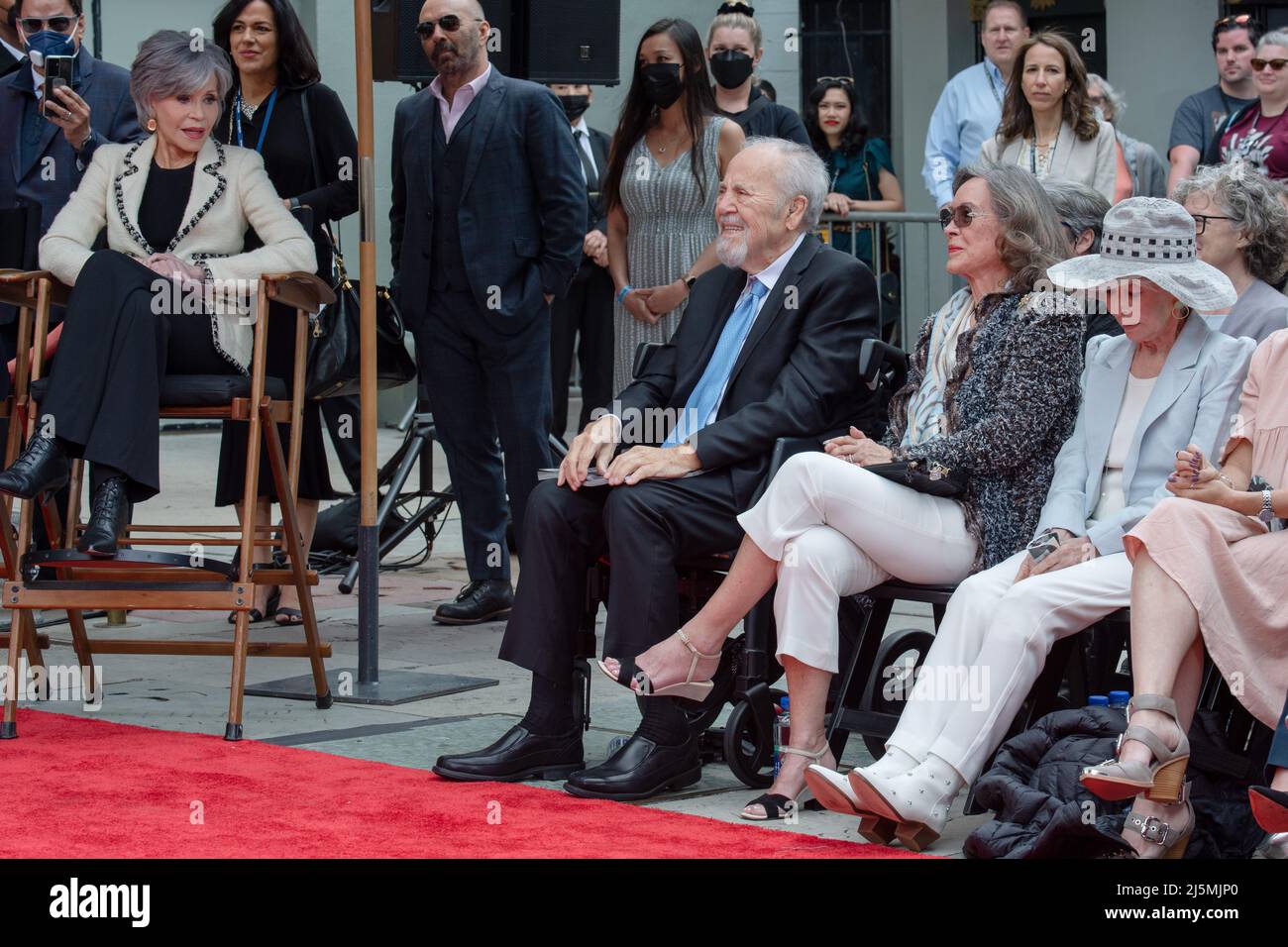 22 April 2022 - Los Angeles, California - Jane Fonda, George Schlatter ...