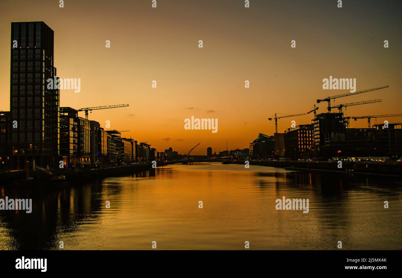 Dublin sunset skyline hi-res stock photography and images - Alamy