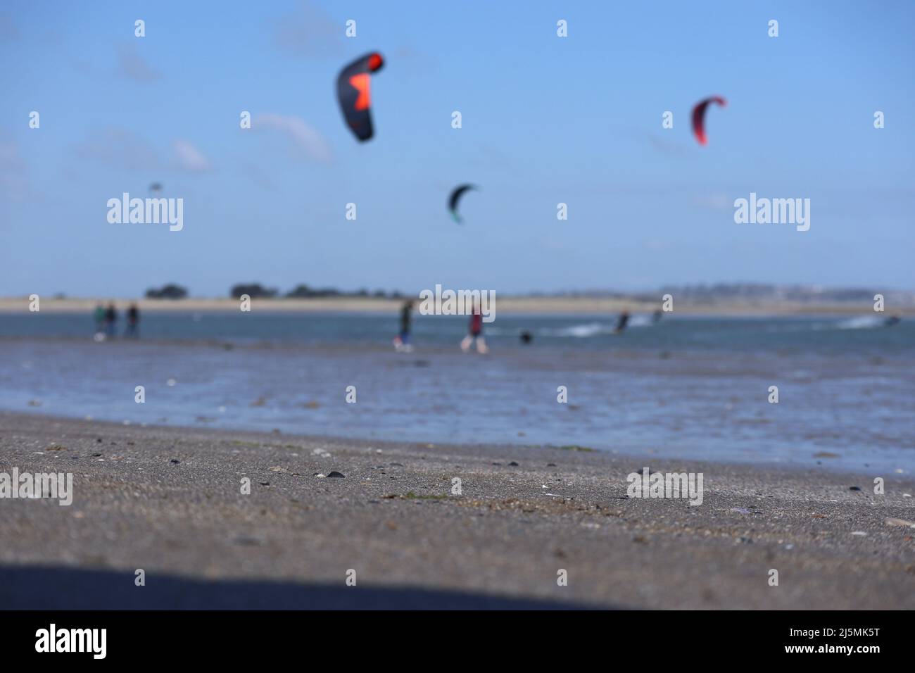 Ireland kitte surfing sutton beach Stock Photo - Alamy