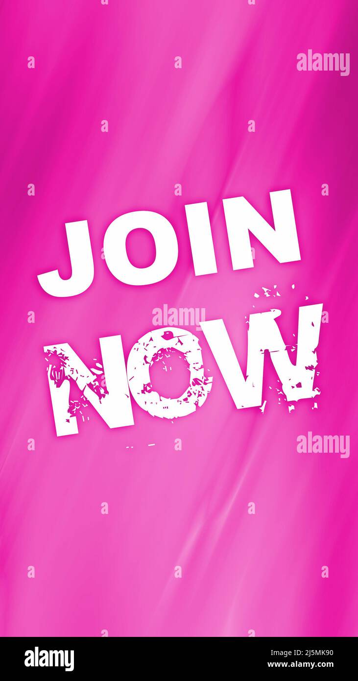 text join now on vivid fast motion colorful background. Affiliate ...