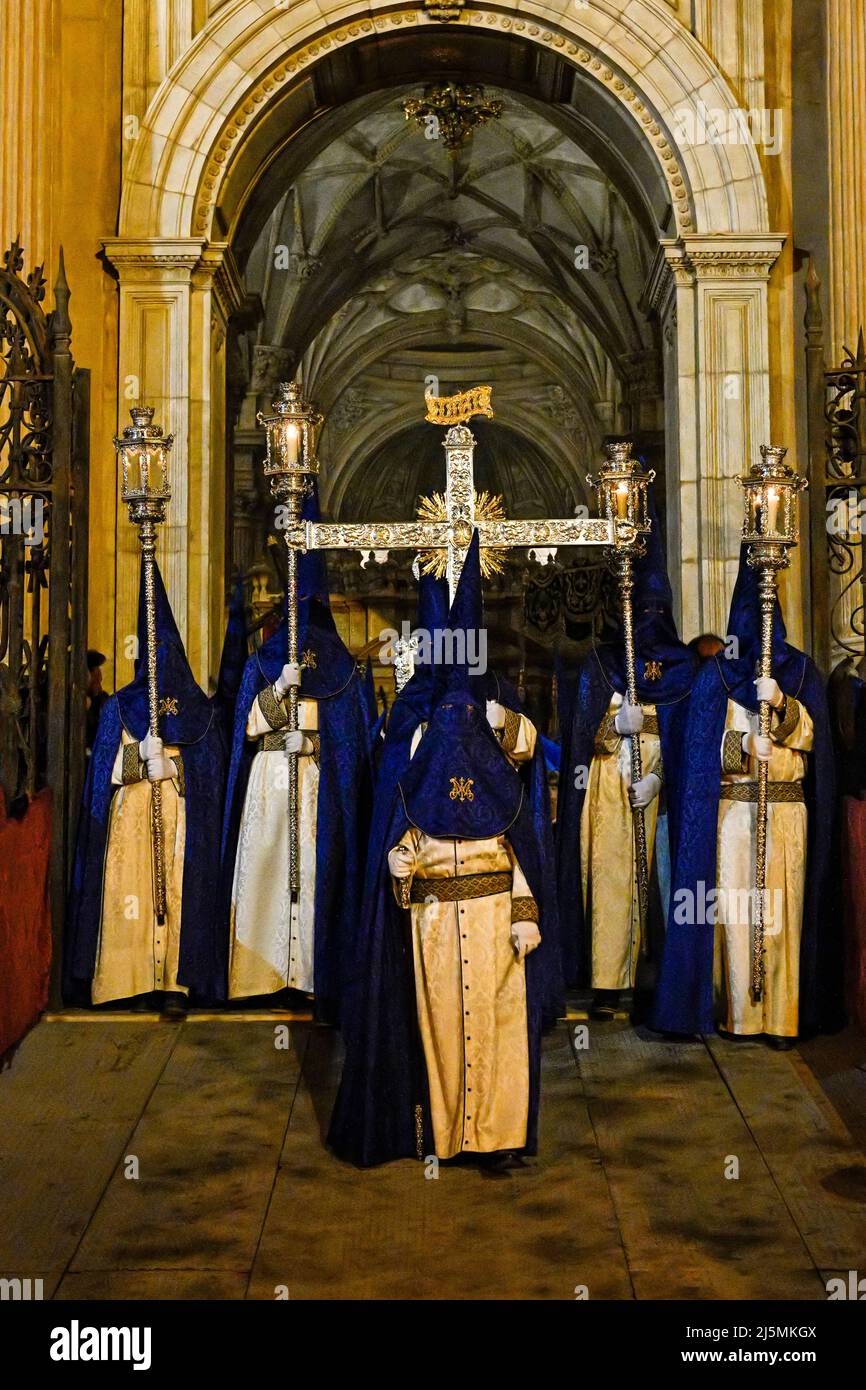 Penitent in a procession in Holy Week Stock Photo - Alamy