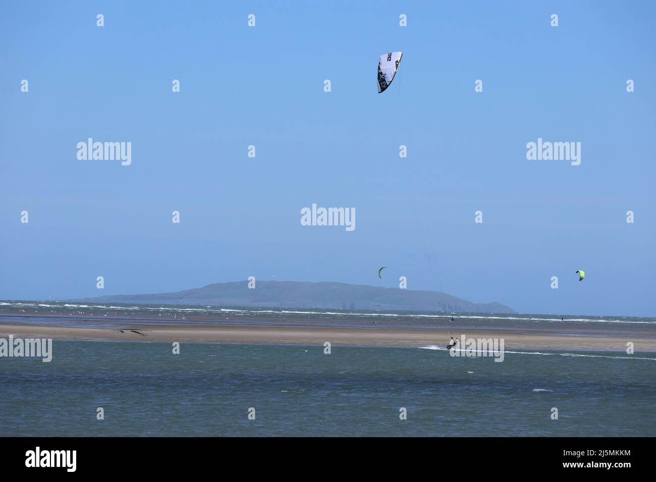 Ireland kitte surfing sutton beach Stock Photo - Alamy