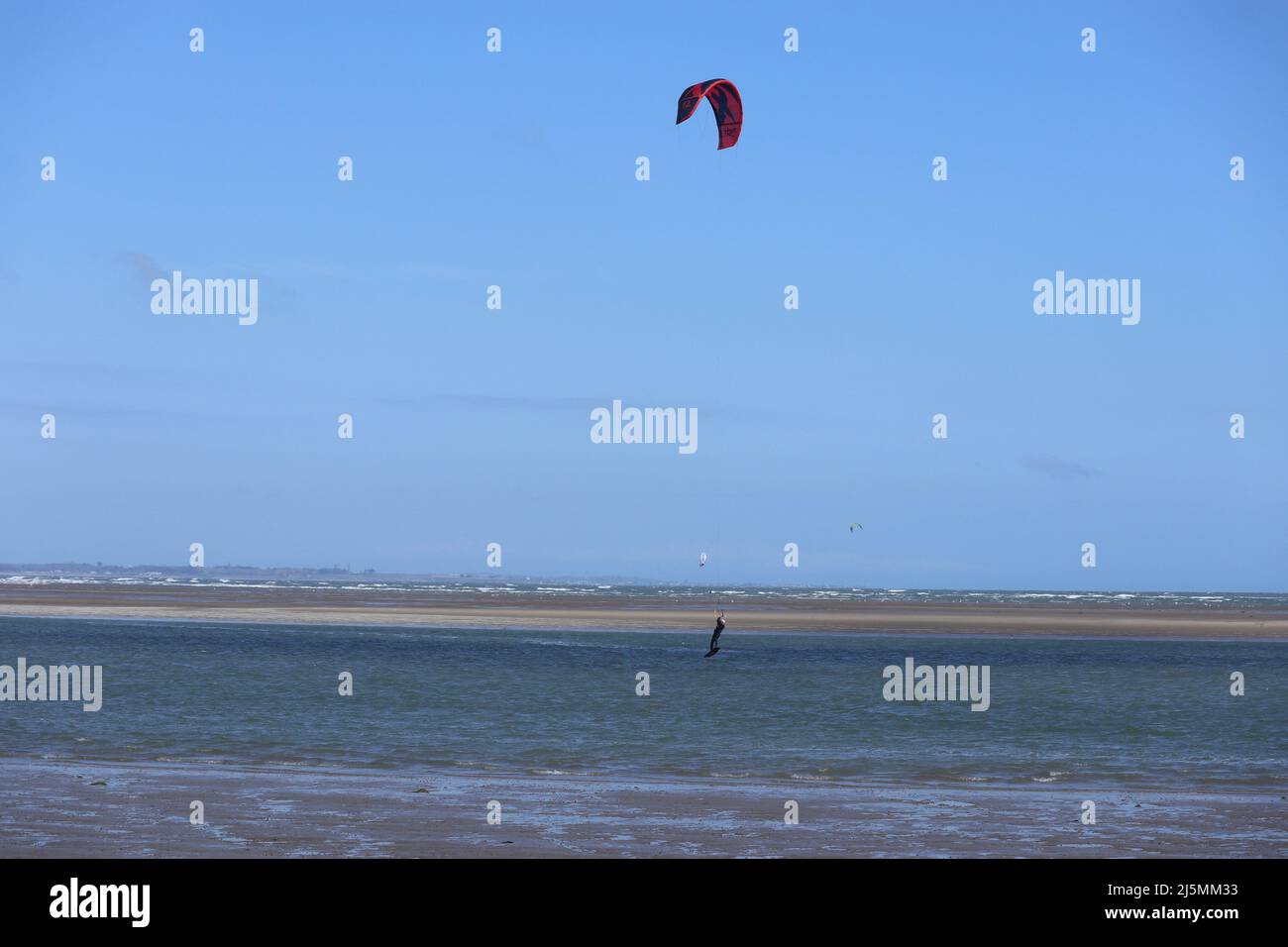 Ireland kitte surfing sutton beach Stock Photo - Alamy