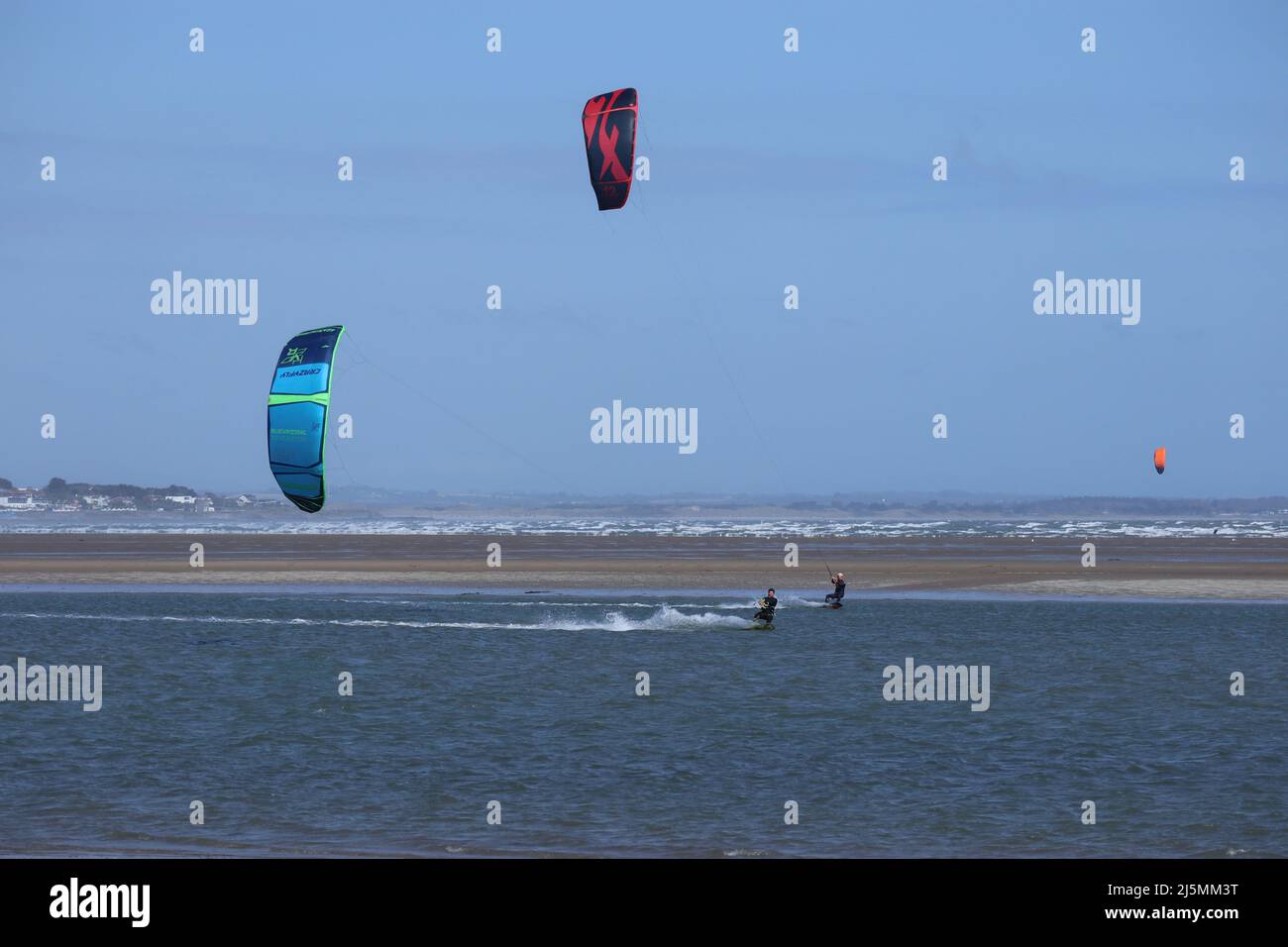 Ireland kitte surfing sutton beach Stock Photo - Alamy