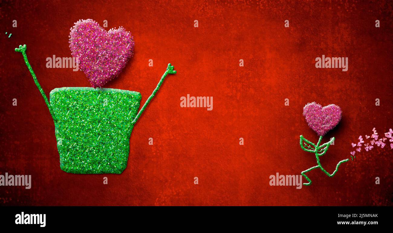 Mothers Day Greeting Card. Son running into his mother's arms, concept ...