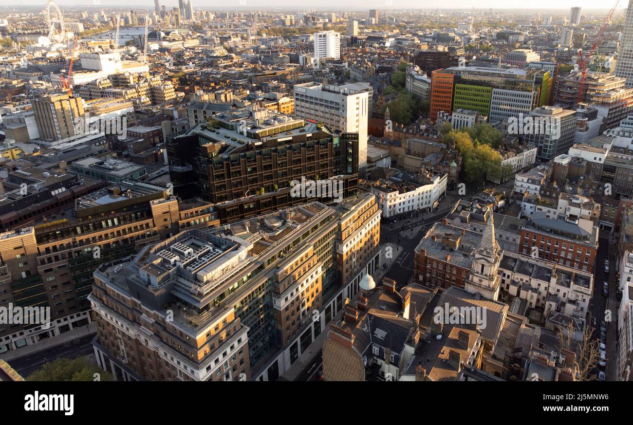 Central st giles aerial hi-res stock photography and images - Alamy
