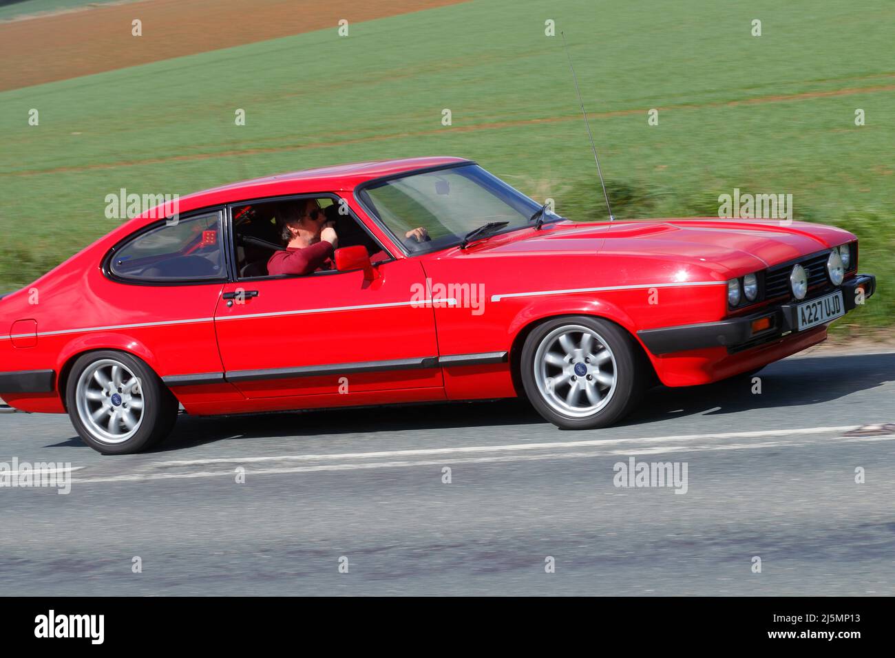 A Ford Capri seen on the B1222 near Sherburn in Elmet Stock Photo - Alamy