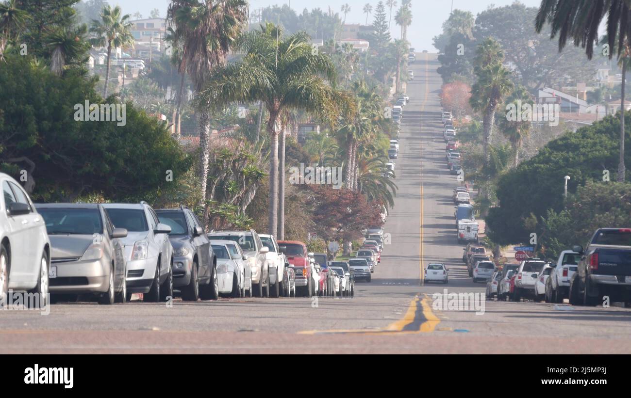 American suburban street perspective hi-res stock photography and ...