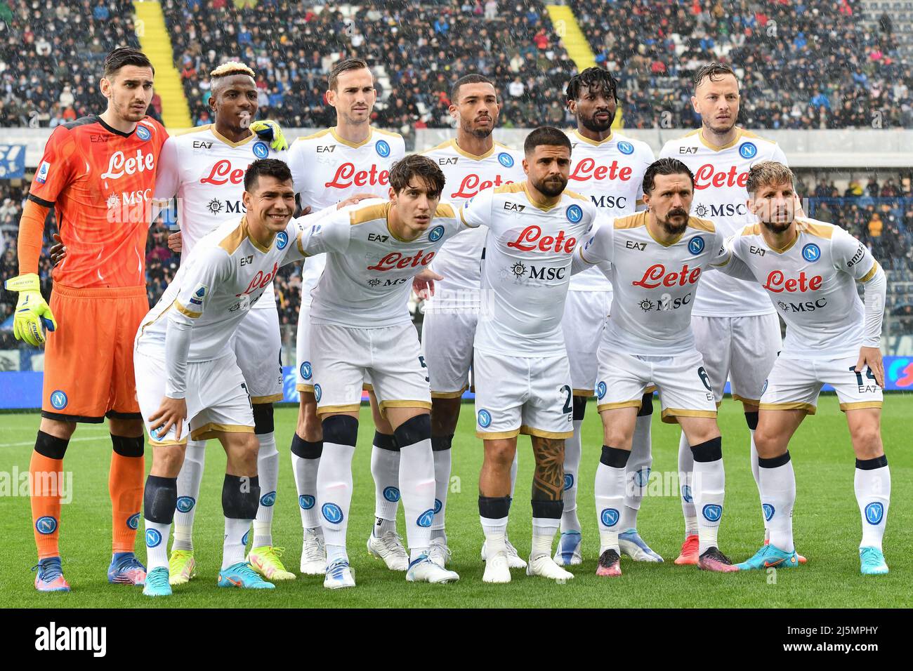 Carlo Castellani stadium, Empoli, Italy, April 24, 2022, Line-up SSC ...