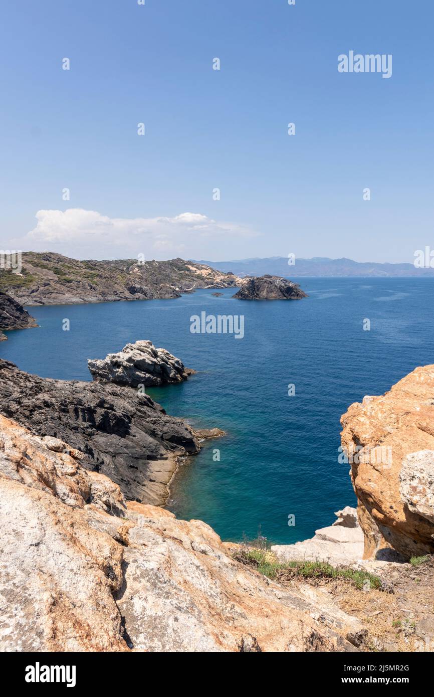 cap de creus on the costa brava a hot summer day Stock Photo - Alamy