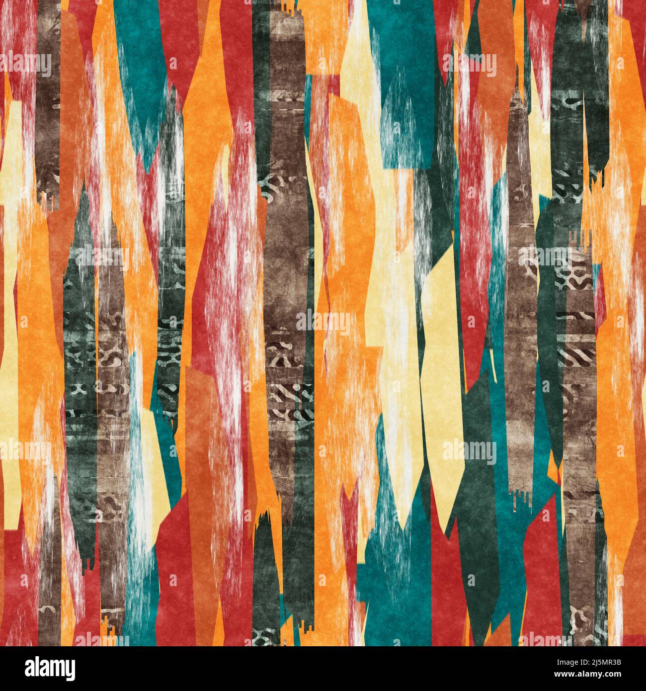 Seamless paper strip collage surface pattern design for print Stock ...