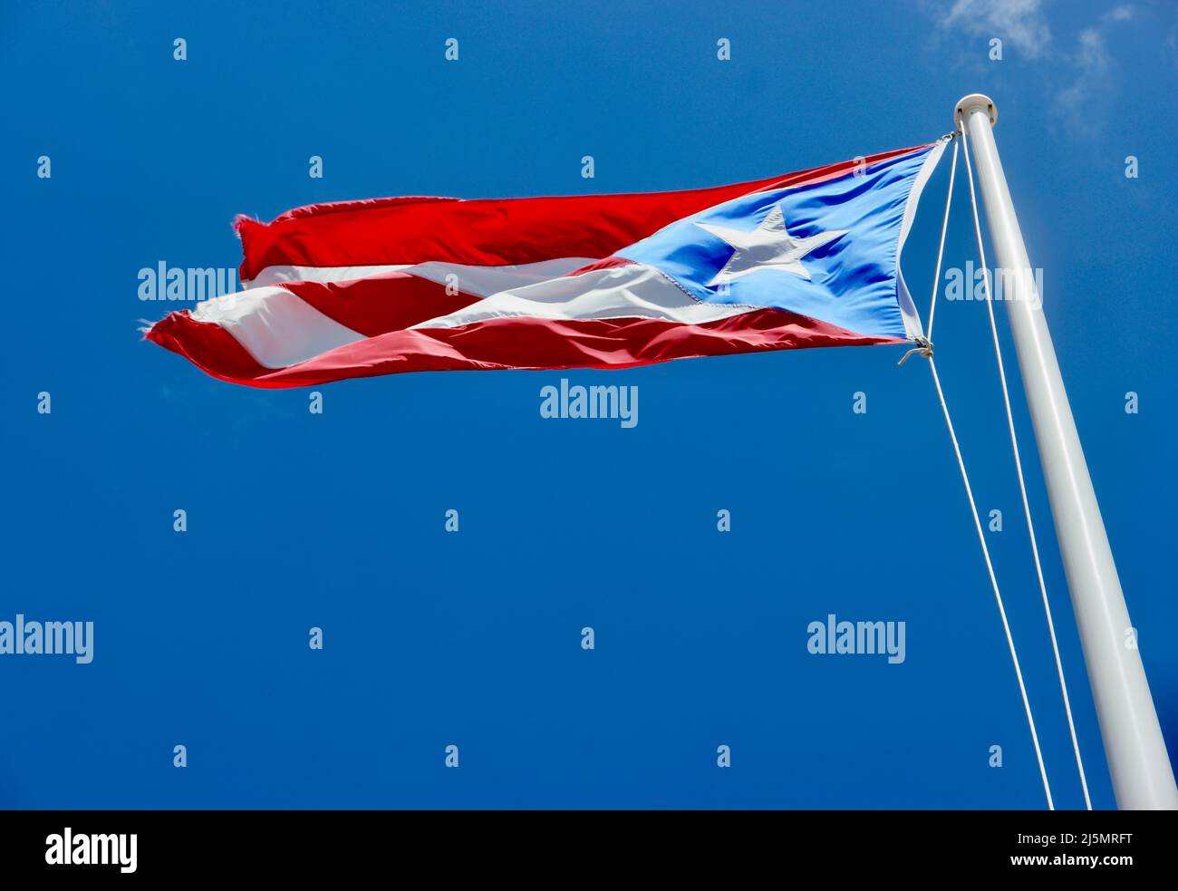 Puerto Rico Flag at El Morro Stock Photo - Alamy