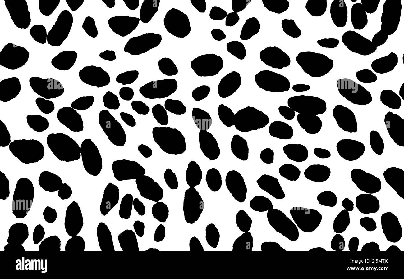 Abstract modern dalmatian fur seamless pattern. Animals trendy ...