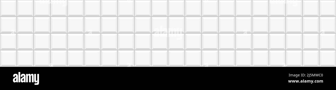 Horizontal white square tile background. Ceramic or stone brick wall ...