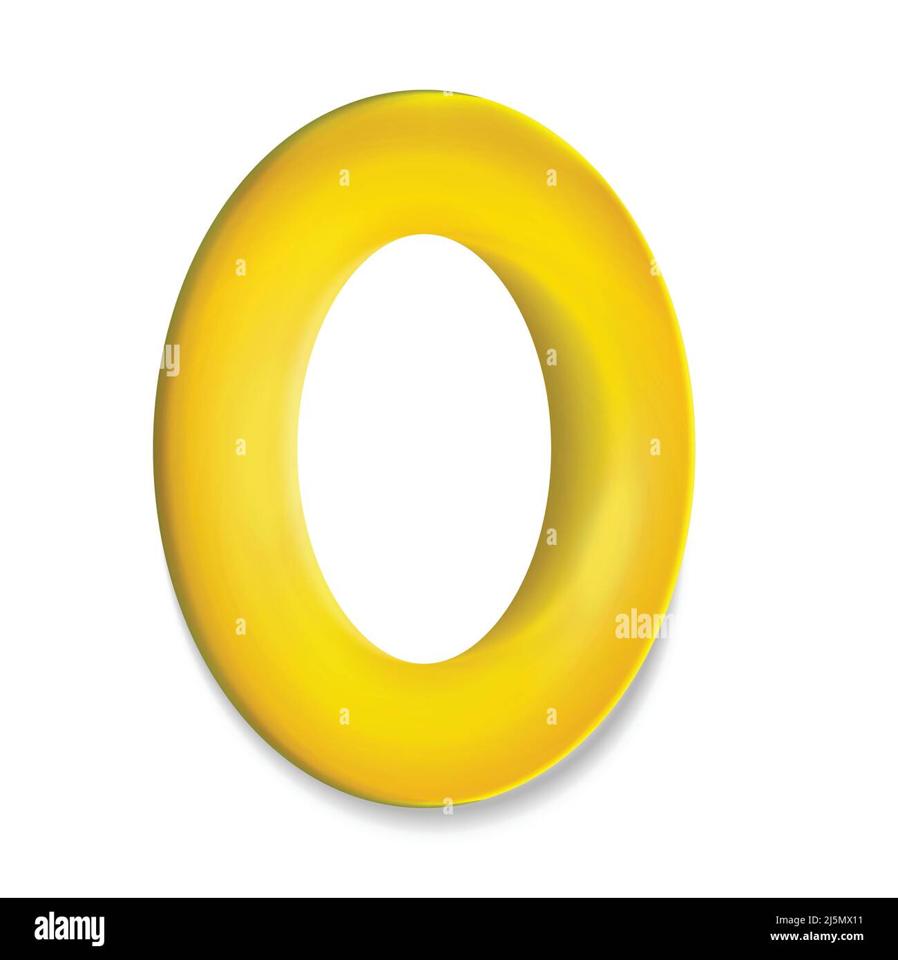 Glitering golden number 0, zero. 3D vector font isolated on white ...