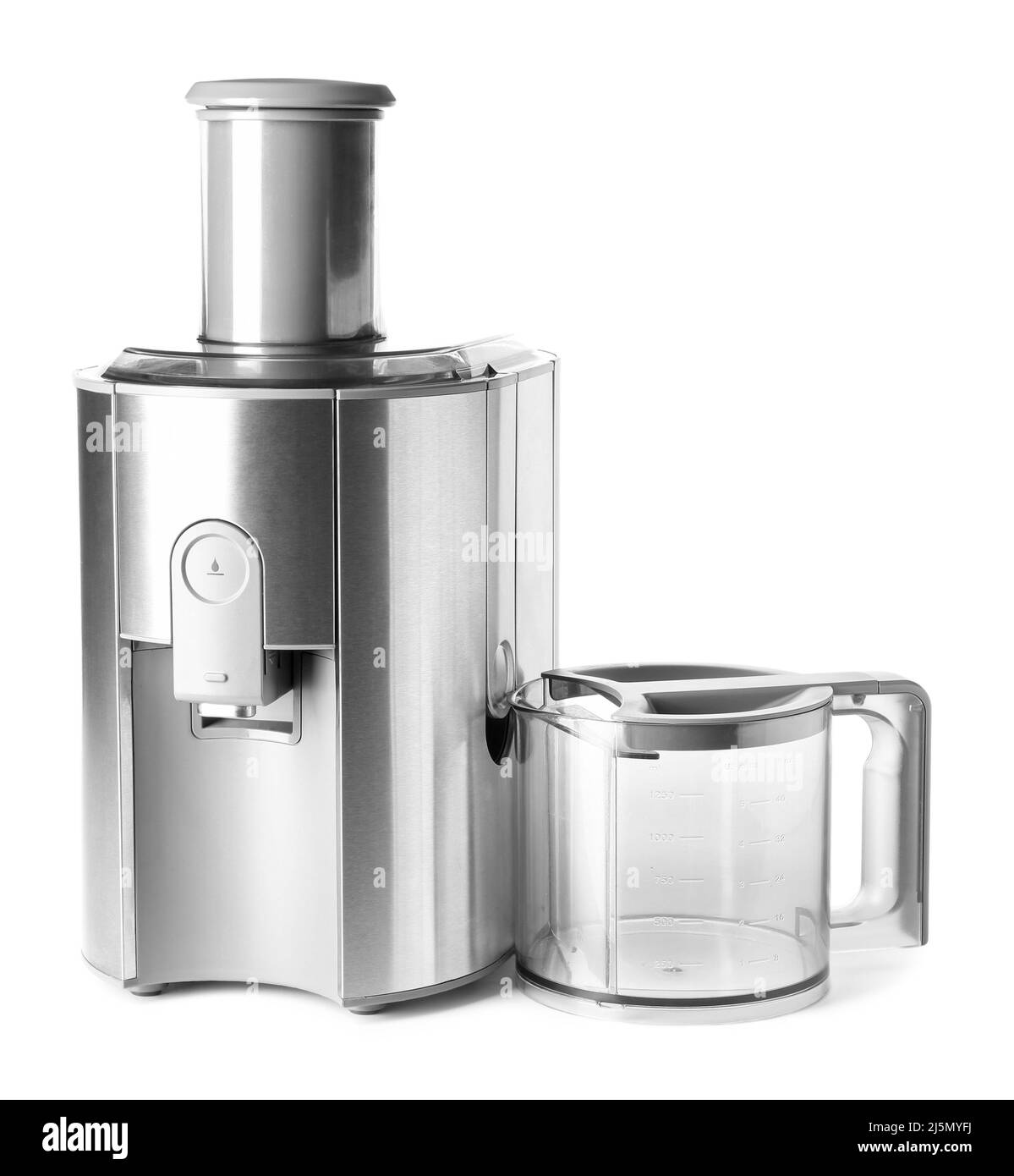 Modern juicer on white background Stock Photo - Alamy