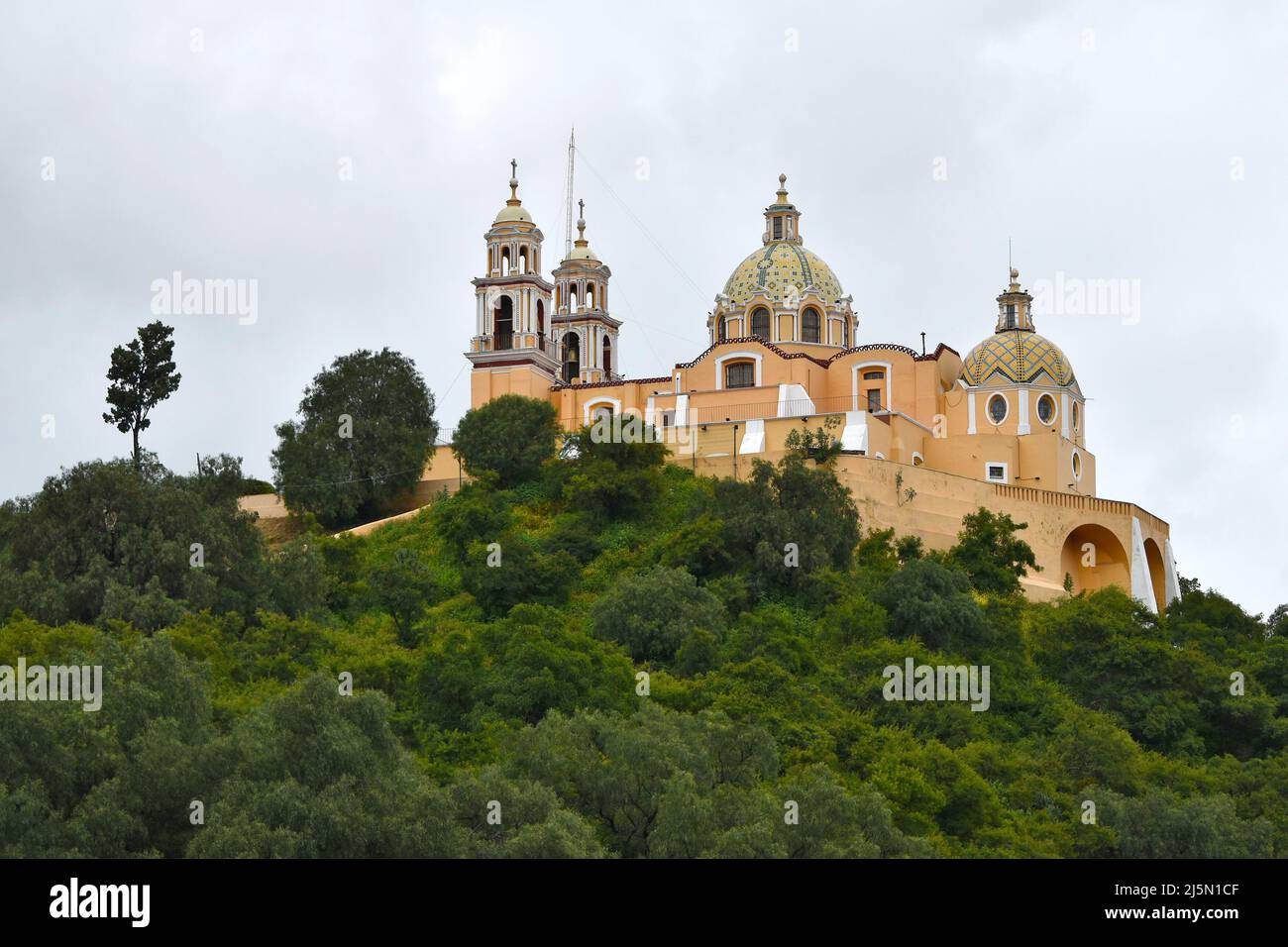 Cholula, Puebla, Mexico - 31 August 2021: Church of Our Lady of Help in ...