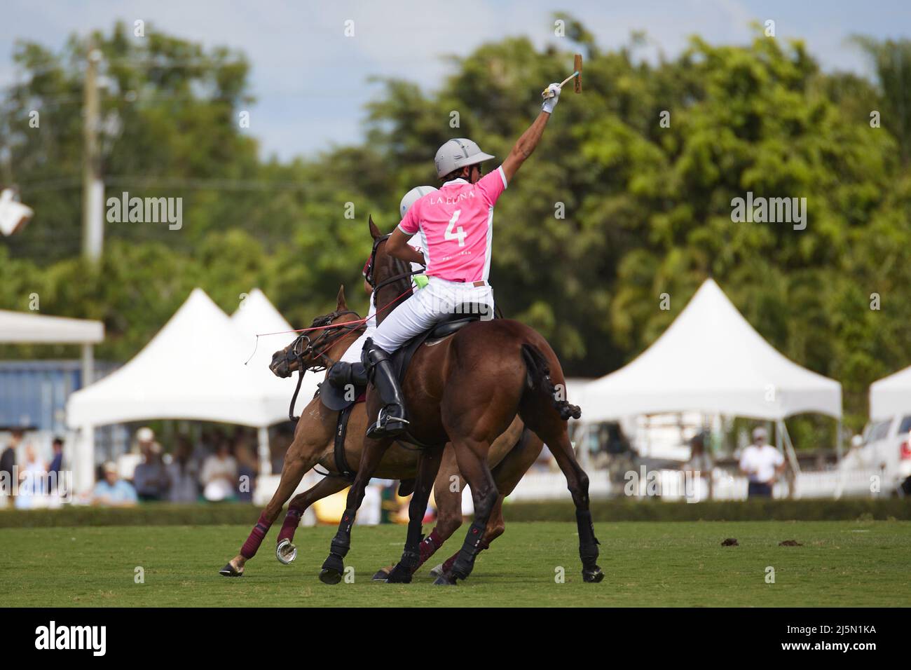 Wellington, FL, USA. 24th April 2022. Pilot Polo vs La Elina Polo Team ...