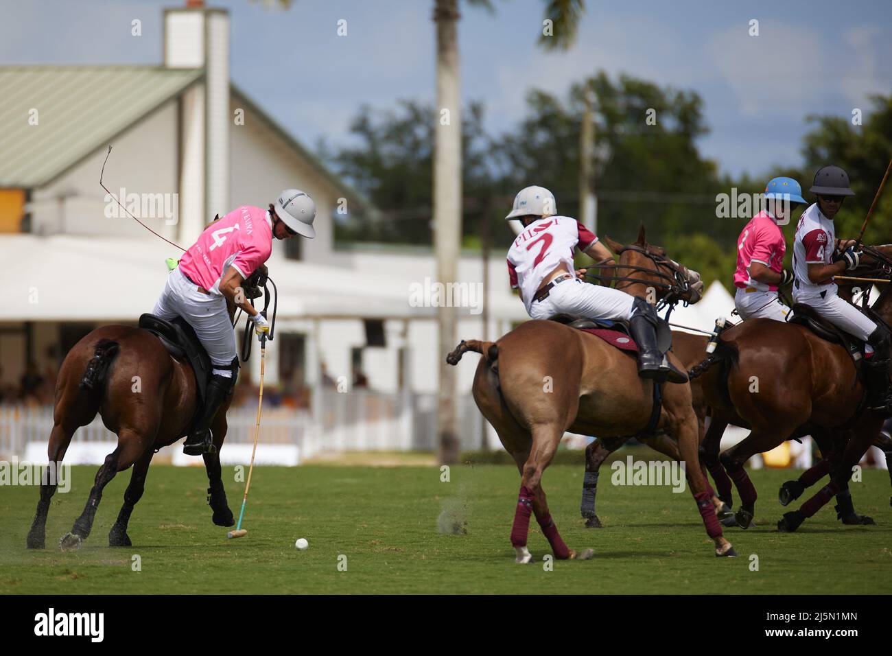 Wellington, FL, USA. 24th April 2022. Pilot Polo vs La Elina Polo Team ...